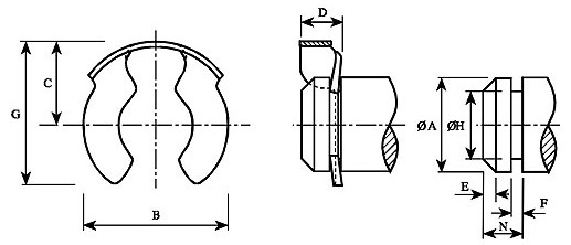 Retaining Clips CLM - Buy Fittings for Clevis Joint, Retaining Clips ...